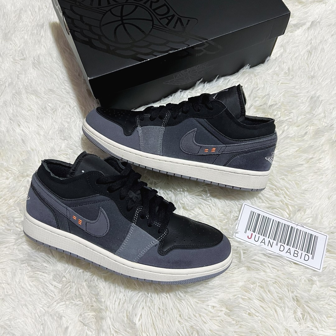 AIR JORDAN 1 LOW SE INSIDE OUT BLACK, Men's Fashion, Footwear, Sneakers ...