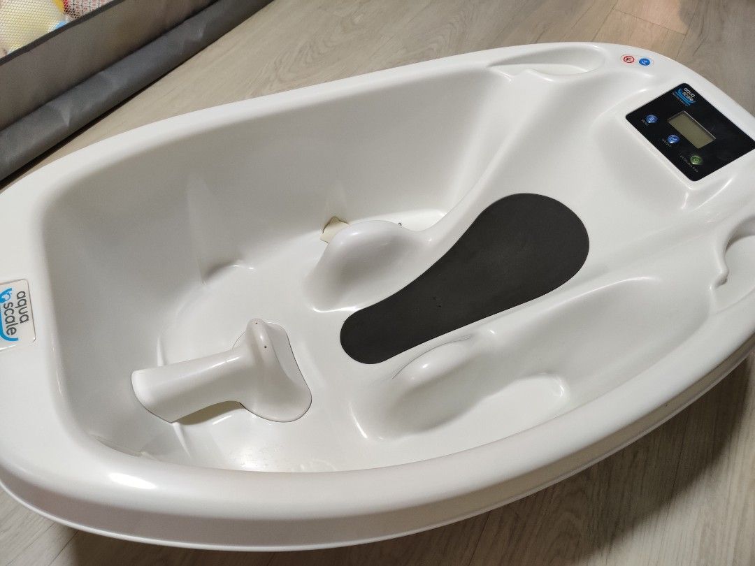 Aquascale Digital Scale and Thermometer 3-in-1 Infant Bathtub, Babies ...