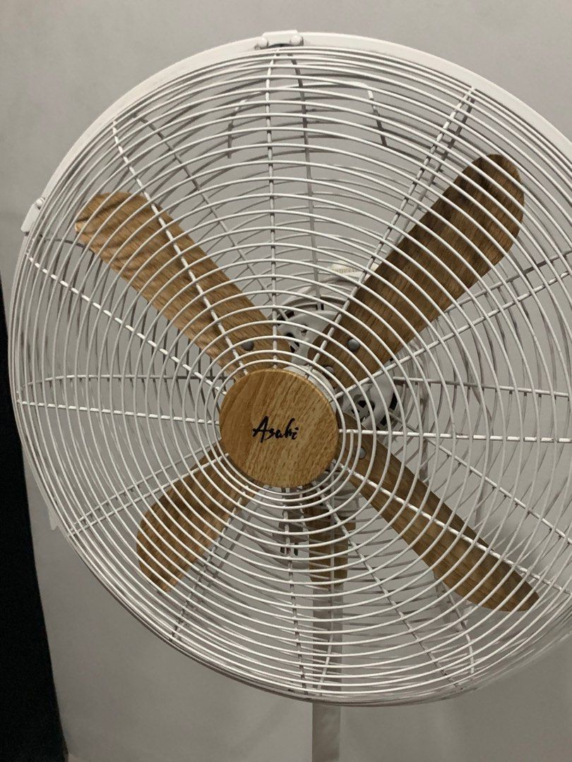 Asahi Wooden Stand Fan White, Furniture & Home Living, Lighting & Fans ...