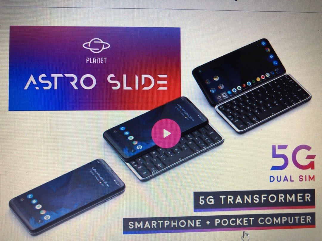 Astro Slide 5G (Smart phone & Pocket Computer Hybrid), Mobile Phones ...