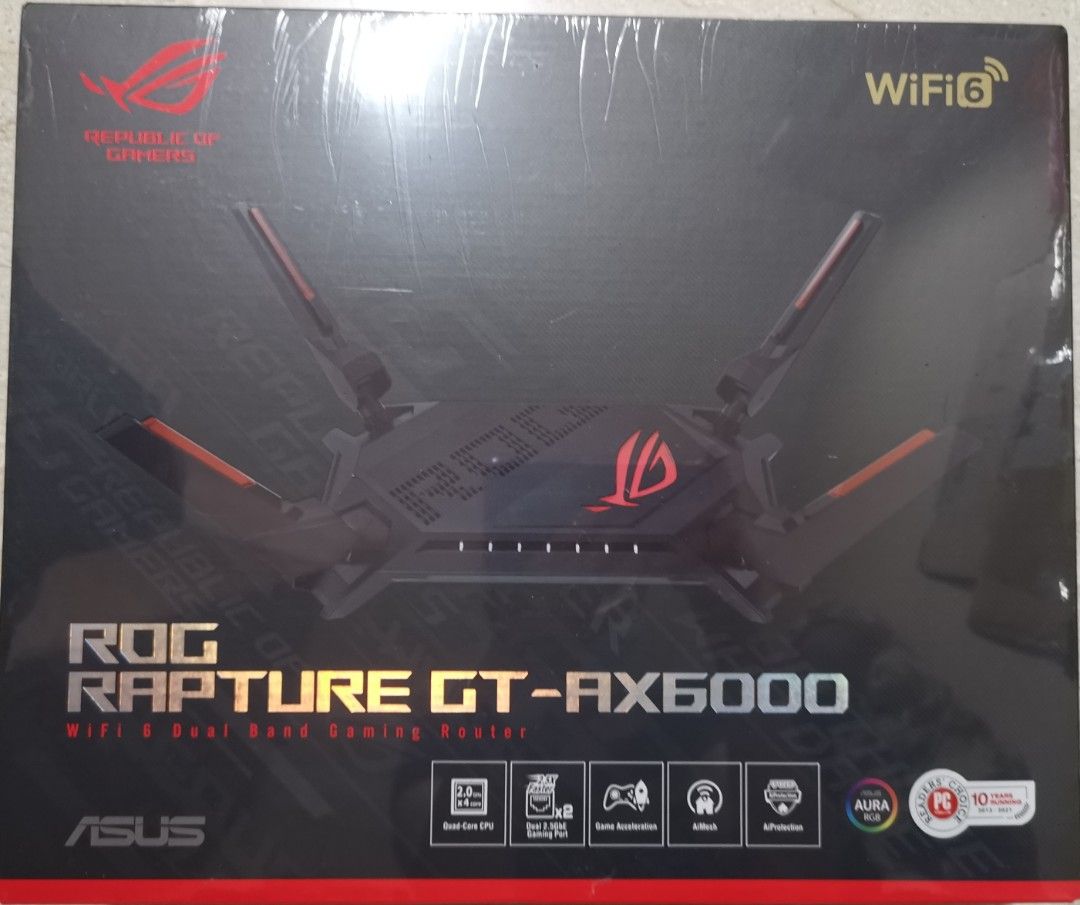 Asus ROG GT-AX6000 Router (Brand new Wifi 6), Computers & Tech, Parts ...