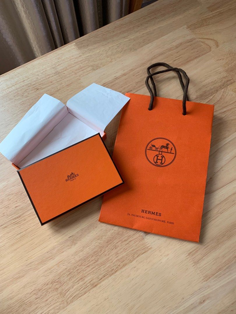 AUTHENTIC HERMES CARD HOLDER BOX, Luxury, Bags & Wallets on Carousell