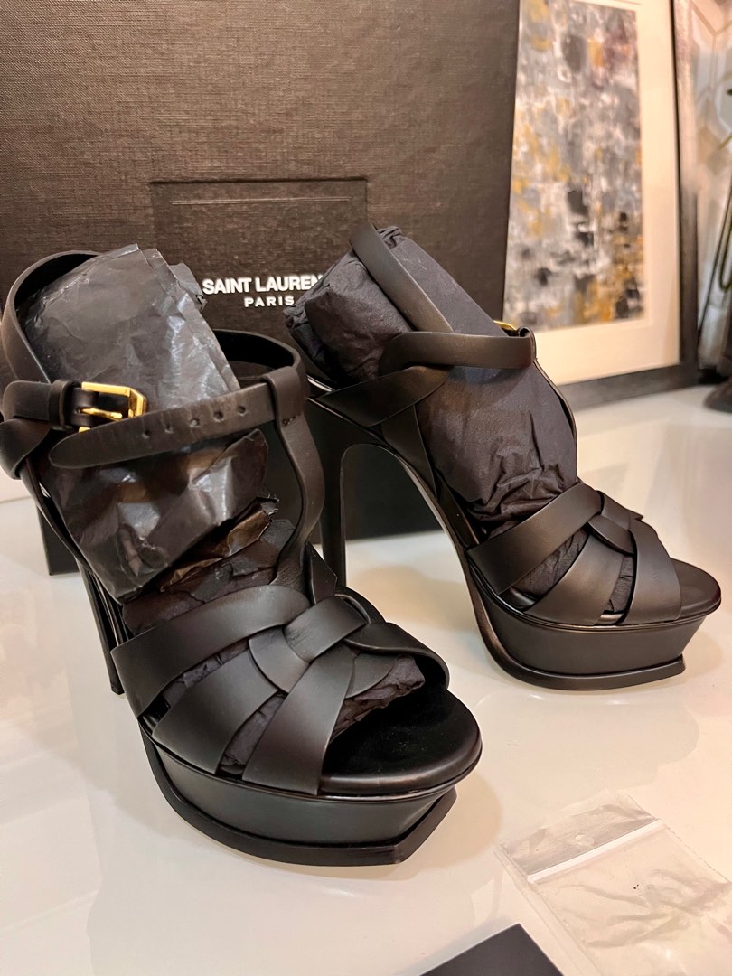 AUTHENTIC YSL TRIBUTE HIGH HEELS, Women's Fashion, Footwear, Heels on ...