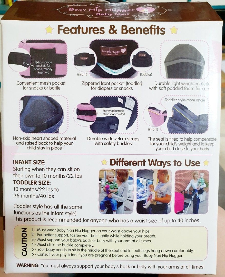 Baby Nari Hip Hugger, Babies & Kids, Going Out, Other Babies Going Out Needs on Carousell