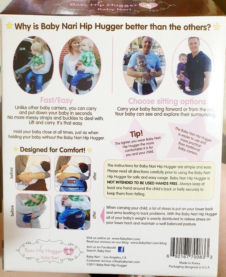 Baby Nari Hip Hugger, Babies & Kids, Going Out, Other Babies Going Out ...