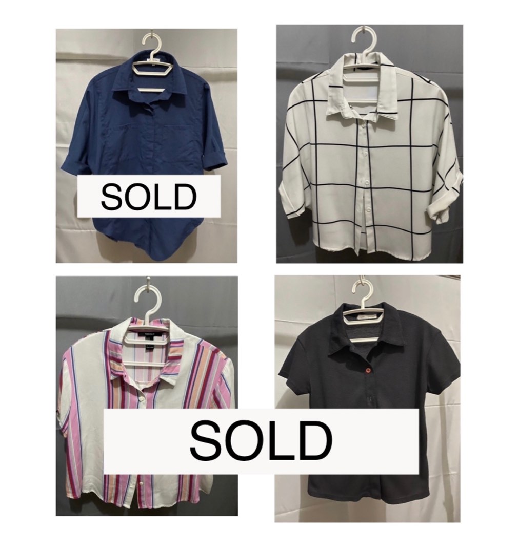 Batwing Style Plaid in White, Women's Fashion, Tops, Blouses on Carousell