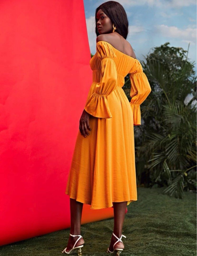 Beautiful Mustard Dress, Women's Fashion, Dresses & Sets, Dresses on ...