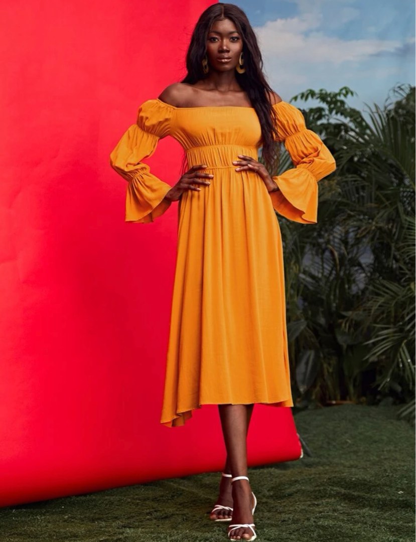 Beautiful Mustard Dress, Women's Fashion, Dresses & Sets, Dresses on ...