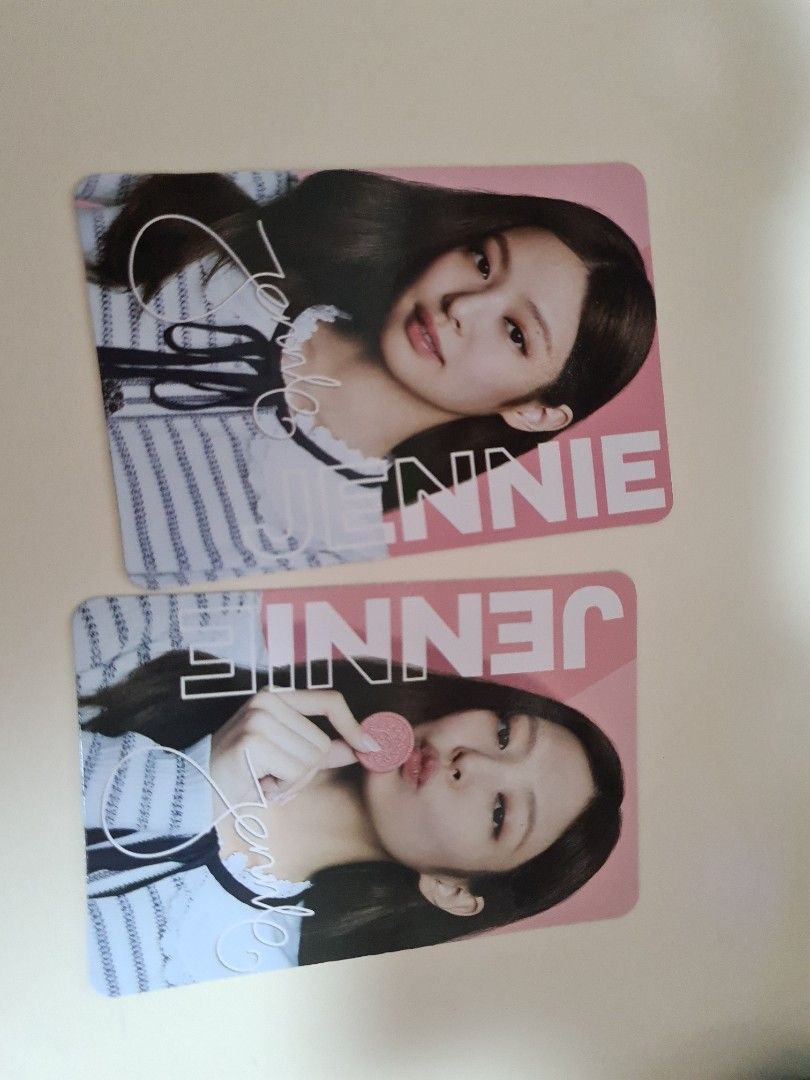 Blackpink Oreo photo card jennie set, Hobbies & Toys, Memorabilia ...