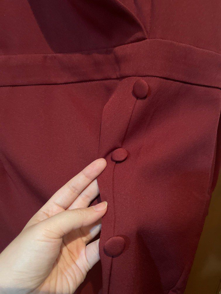 Boutique Brick Red Dress, Women's Fashion, Dresses & Sets, Dresses on ...