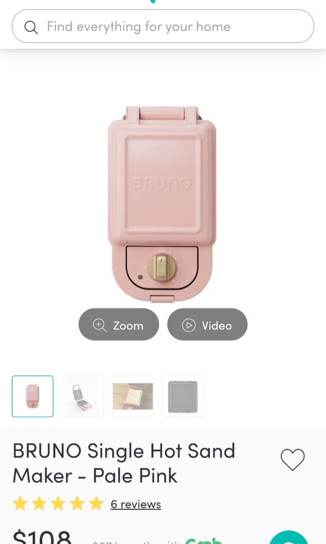 Bruno Hot Sand Maker Single, TV & Home Appliances, Kitchen Appliances, Other Kitchen Appliances ...