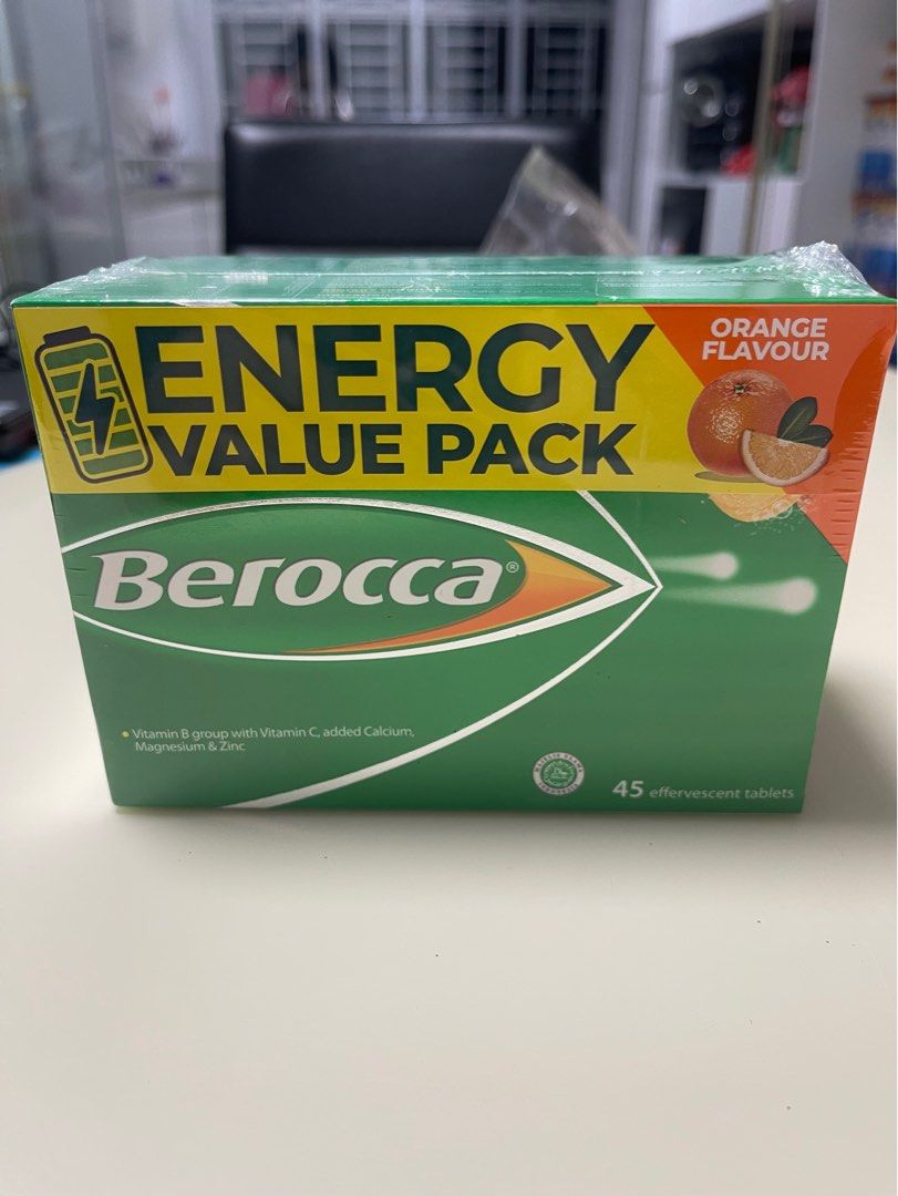 [Bundle of 2] 45s Berocca Orange Energy Vitamin Effervescent Tablets ...
