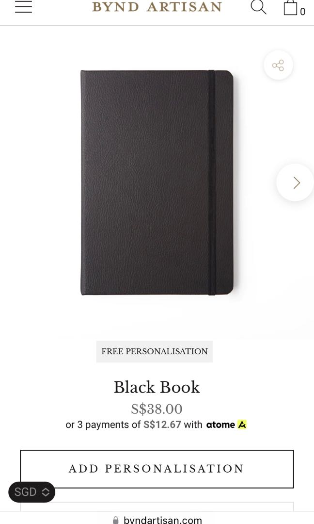 Bynd Artisan Leather notebook, Luxury, Accessories on Carousell