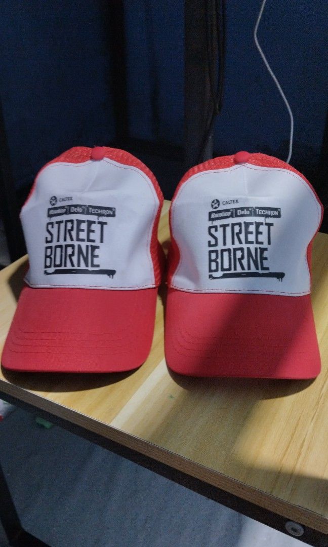 Caltex Net Cap - Red and White, Men's Fashion, Watches & Accessories ...