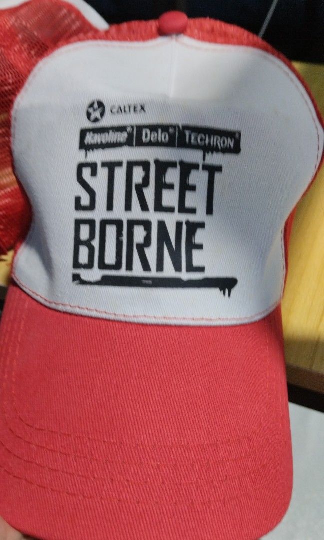 Caltex Net Cap - Red and White, Men's Fashion, Watches & Accessories ...