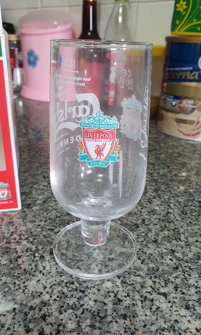 Carlsberg Liverpool glass, Furniture & Home Living, Kitchenware ...