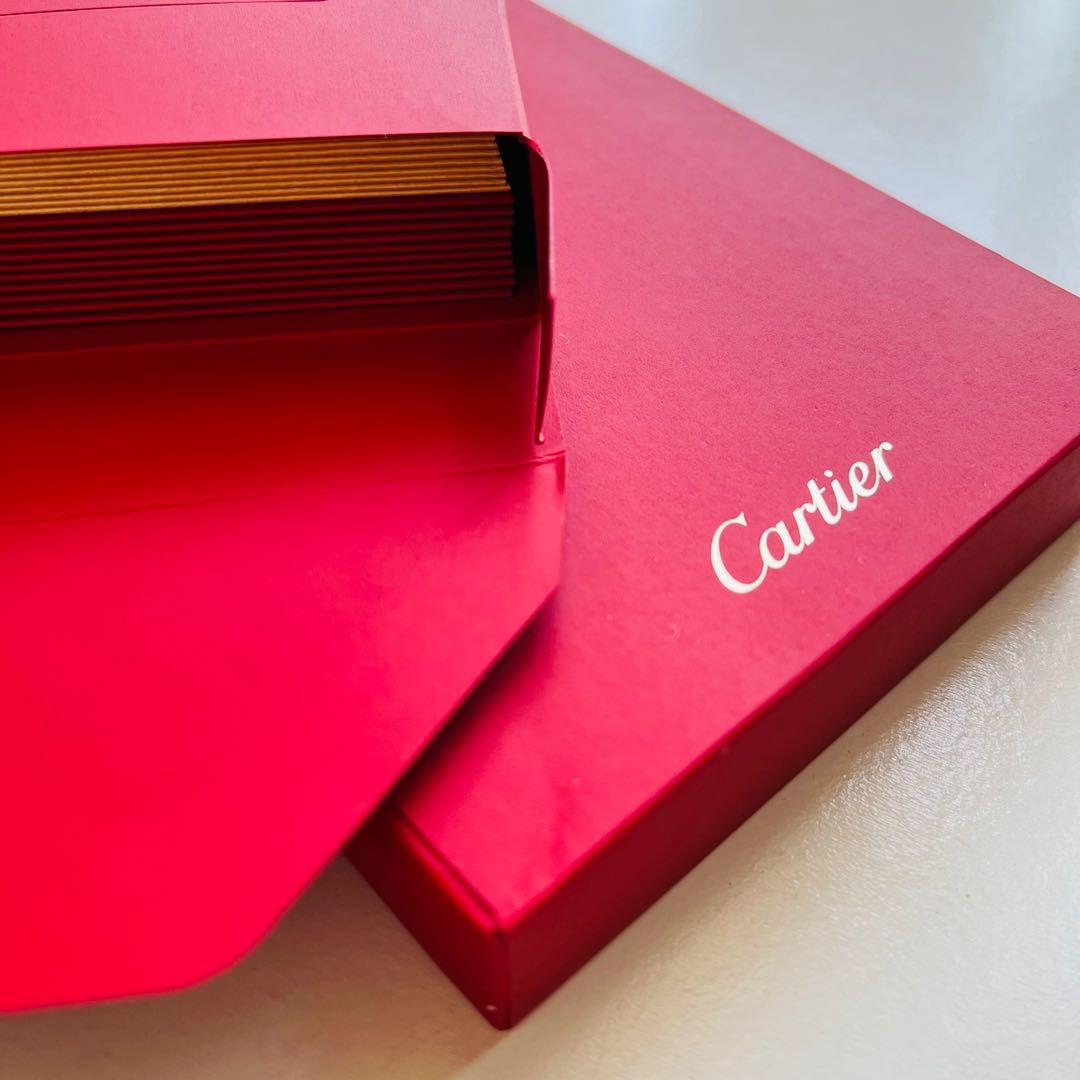 Cartier laisee envelope red packet yellow 全新 卡地亞 新年 長 利是封 利事封 紅色 黃色 利事封 ...
