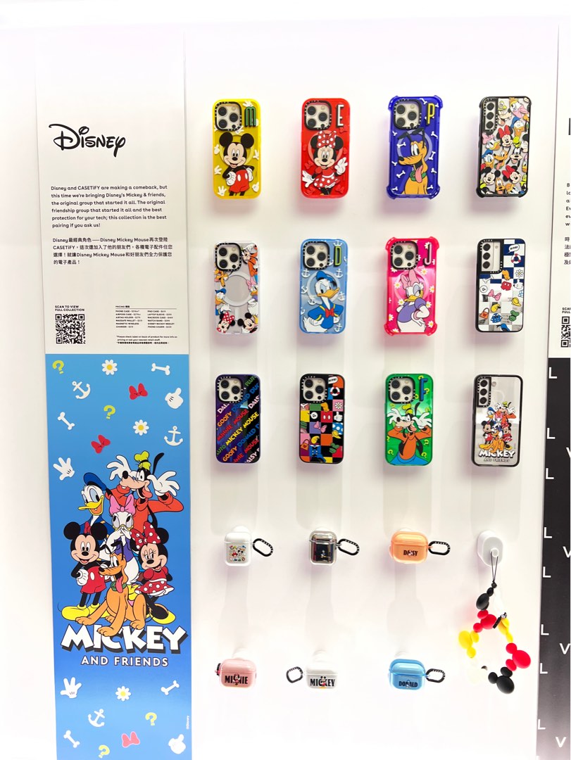 Casetify x Disney 迪士尼 Mickey Mouse 米奇老鼠 Minnie Mouse 米妮老鼠 Donald Duck ...