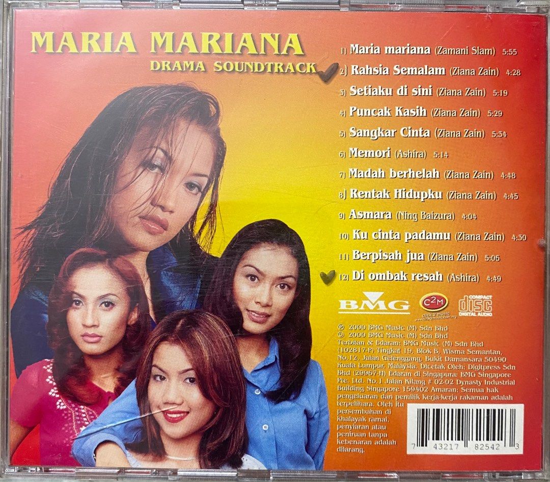 CD Maria Mariana drama soundtrack, Hobbies & Toys, Music & Media, CDs ...