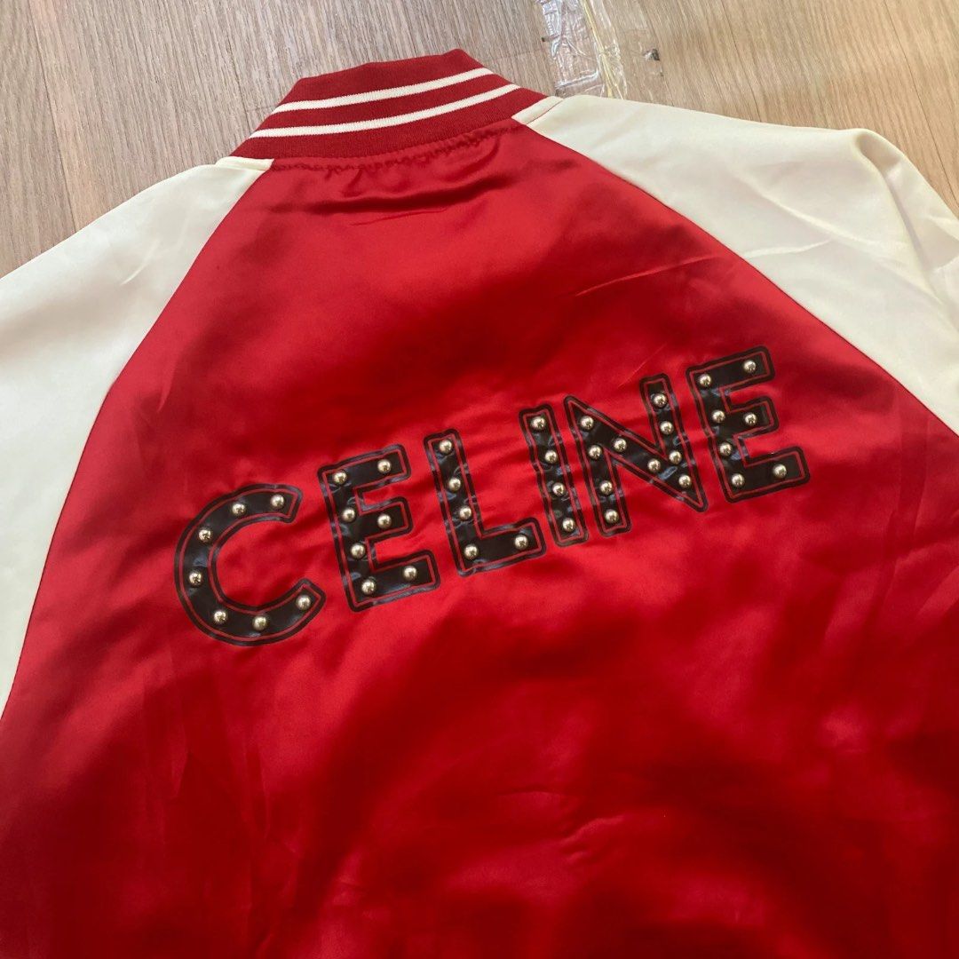 celine varsity, Men's Fashion, Coats, Jackets and Outerwear on Carousell