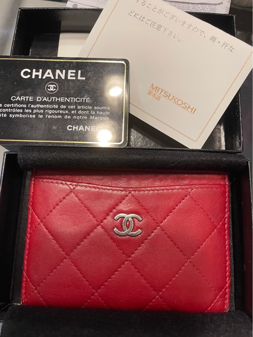Chanel card case, Luxury, Bags & Wallets on Carousell