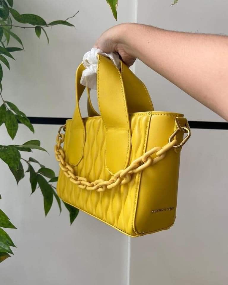 Charles and keith Iva textured bag, Women's Fashion, Bags & Wallets ...