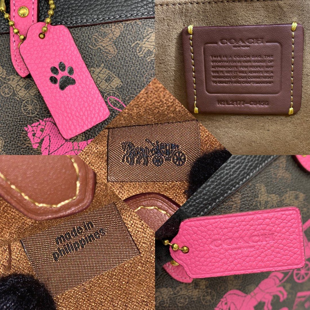 COACH C8456 BROWN LEATHER 2 WAY SHOULDER BAG (WITH INITIAL) 237001330 ], Women's Fashion, Bags ...