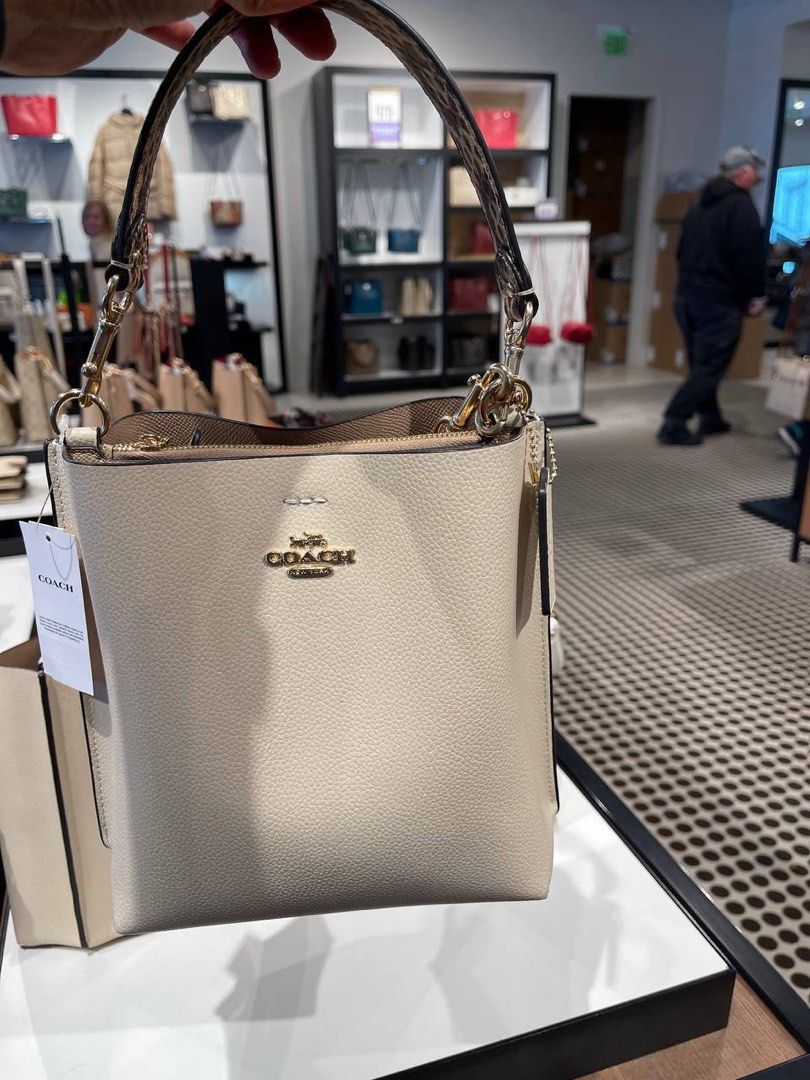 Coach Mollie Bucket 22 Crossbody Embossed Snake in Ivory Multi, Luxury ...