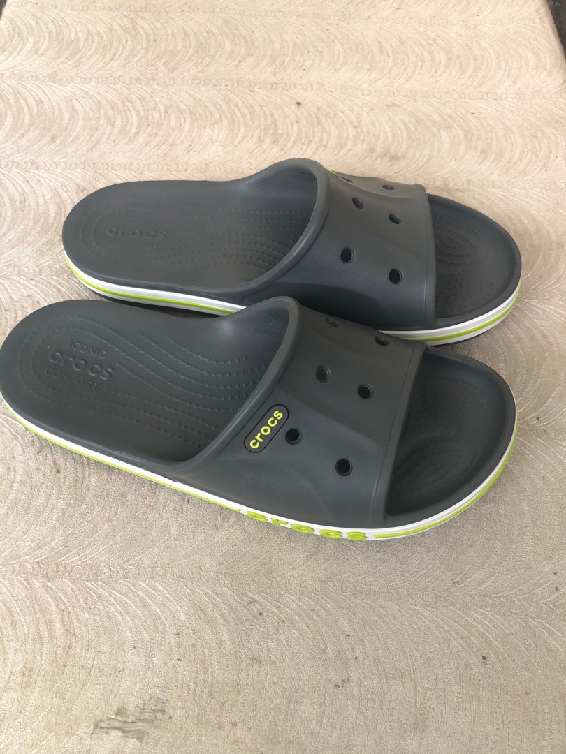 Crocs slides, Men's Fashion, Footwear, Slippers & Slides on Carousell