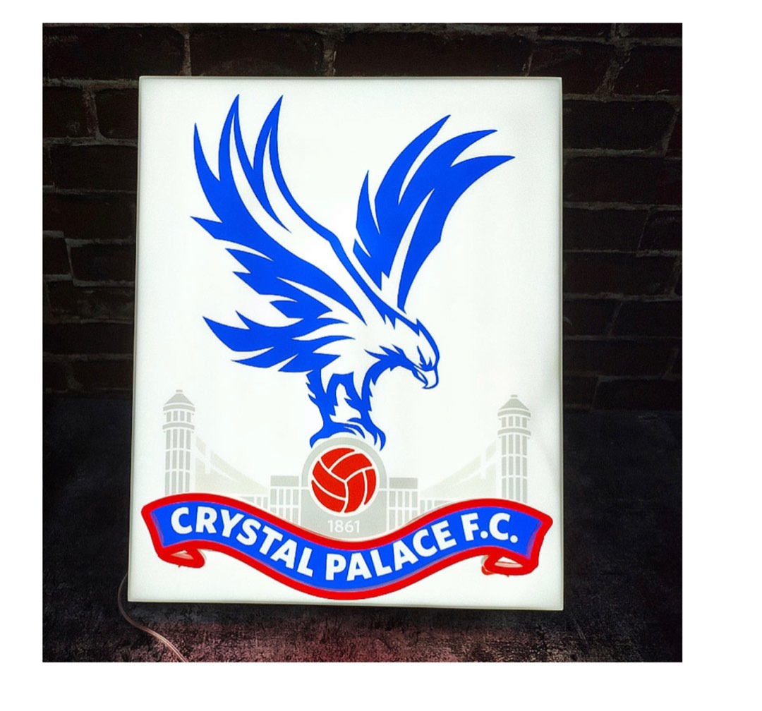 Crystal Palace F.C. logo neon sign / lightbox, Hobbies & Toys ...