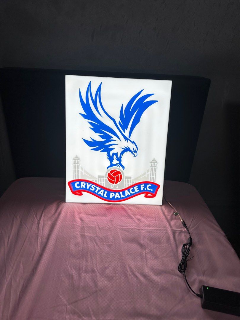 Crystal Palace F.C. logo neon sign / lightbox, Hobbies & Toys ...