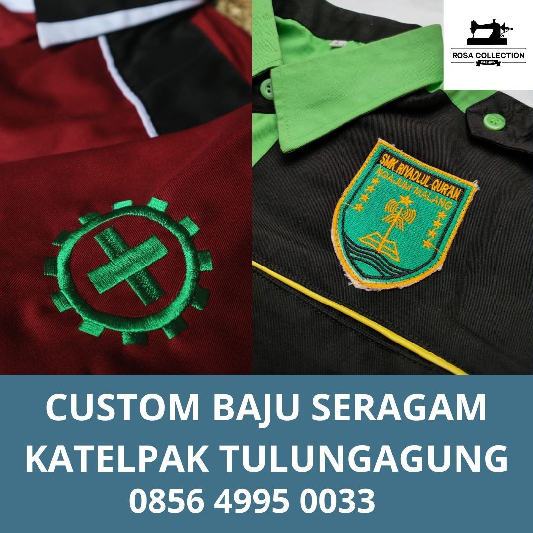 CUSTOM BAJU SERAGAM KATELPAK TULUNGAGUNG, Fesyen Pria, Aksesoris ...