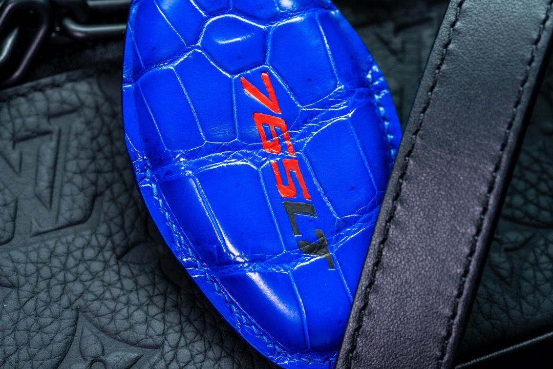 Custom Made McLaren 765LT Car Key Pouch in Ferrari Red & Electric Blue ...