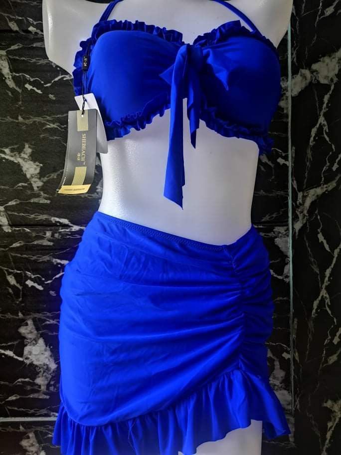 Dark Blue Swimsuit, Women's Fashion, Swimwear, Bikinis & Swimsuits on ...