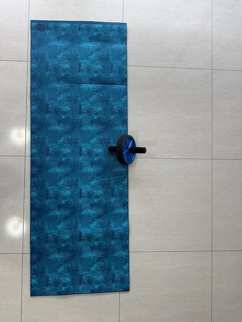 Decathlon Yoga mat 8 mm, Sports Equipment, Exercise & Fitness, Toning ...