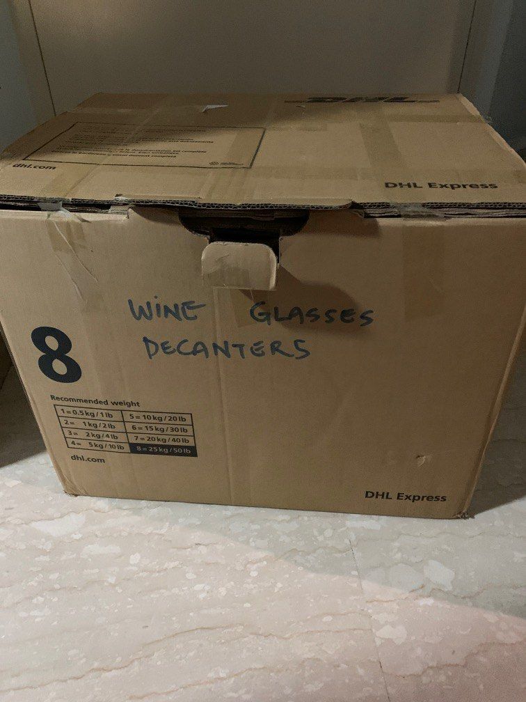 DHL carton box, Furniture & Home Living, Home Improvement ...