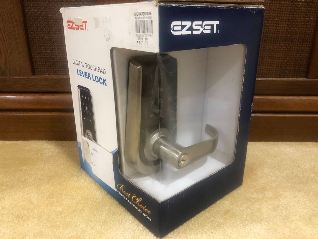 Digital Door Lock EZSET, Furniture & Home Living, Security & Locks ...