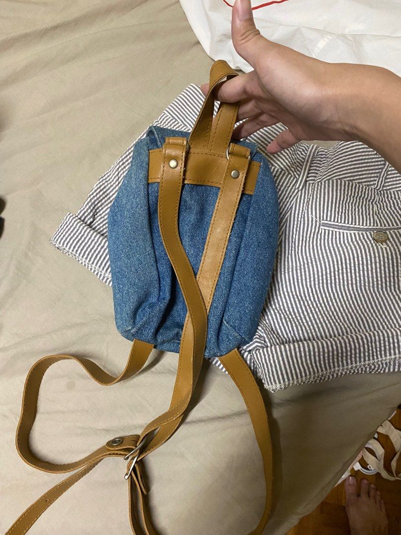 Disney Winnie The Pooh Mini Denim Backpack, Women's Fashion, Bags & Wallets, Backpacks on Carousell