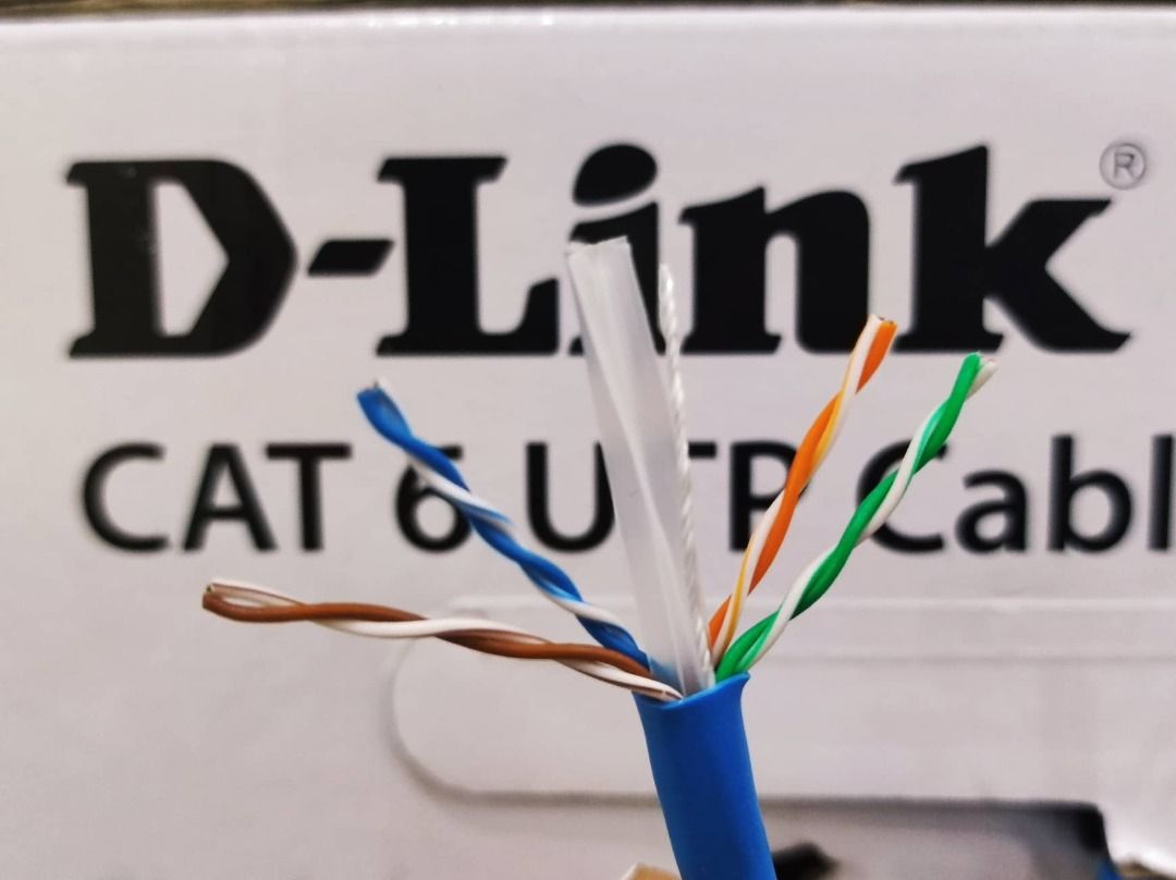 D-LINK UTP Cat6 Pure Copper 305M-Blue 24AWG, Computers & Tech, Parts & Accessories, Networking ...