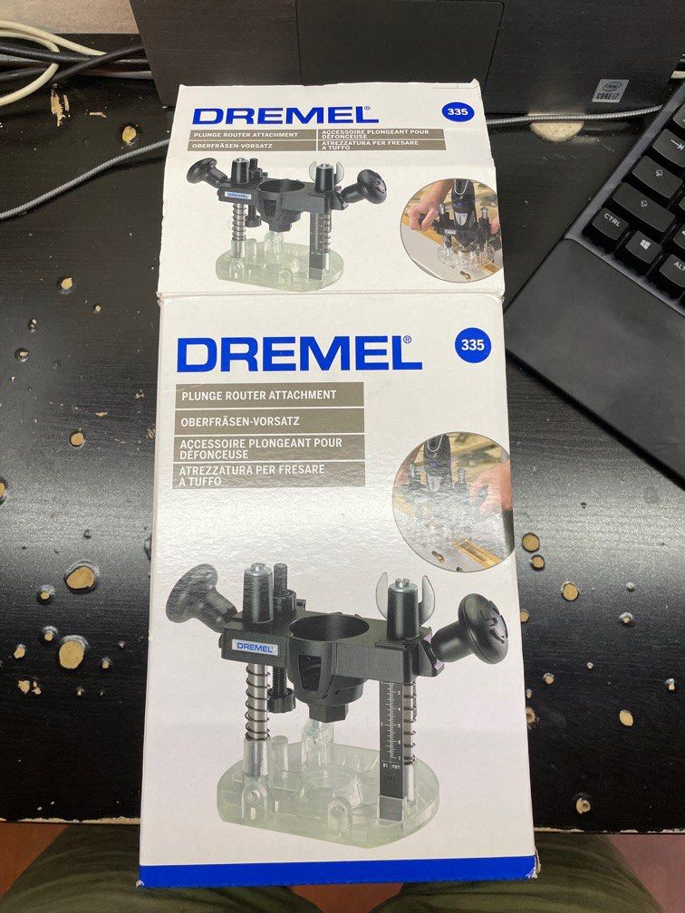 Dremel 335 Plunge Router boxed plus Dremel 660 Routing Bits, Hobbies ...