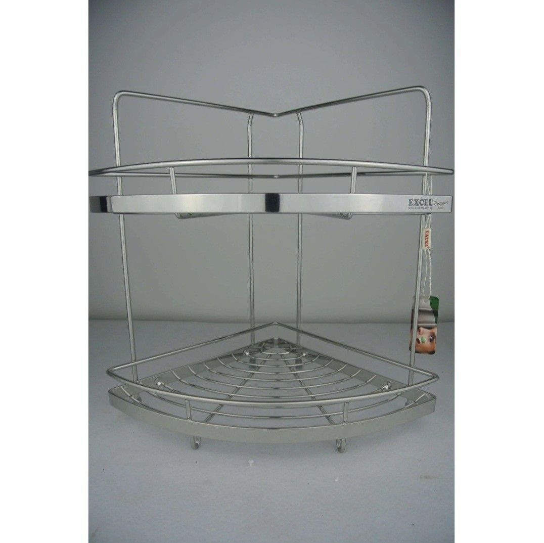 Excel Hardware Kitchen 2 Tier Corner Rack, Furniture & Home Living ...