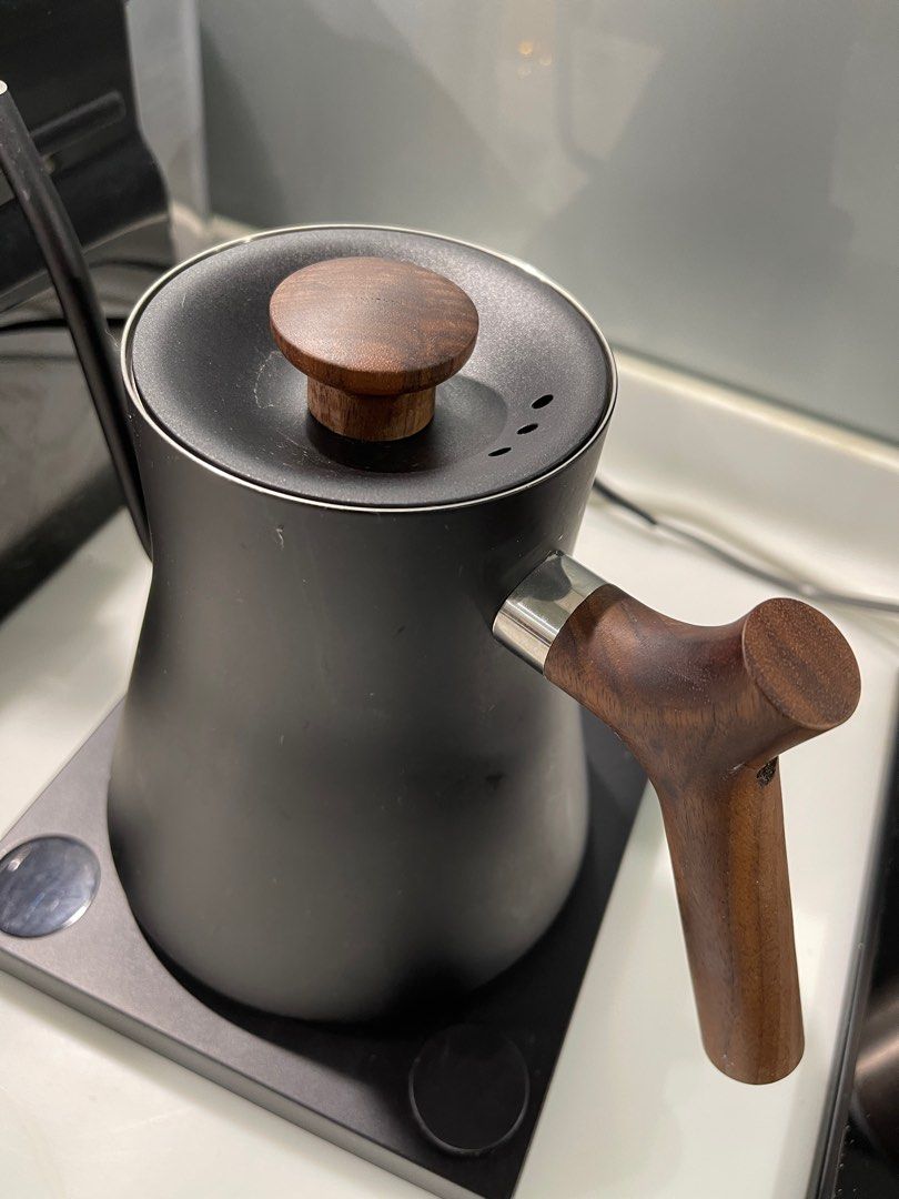 Fellow STAGG EKG Kettle Pour Over Coffee Black Walnut Handle, TV & Home ...