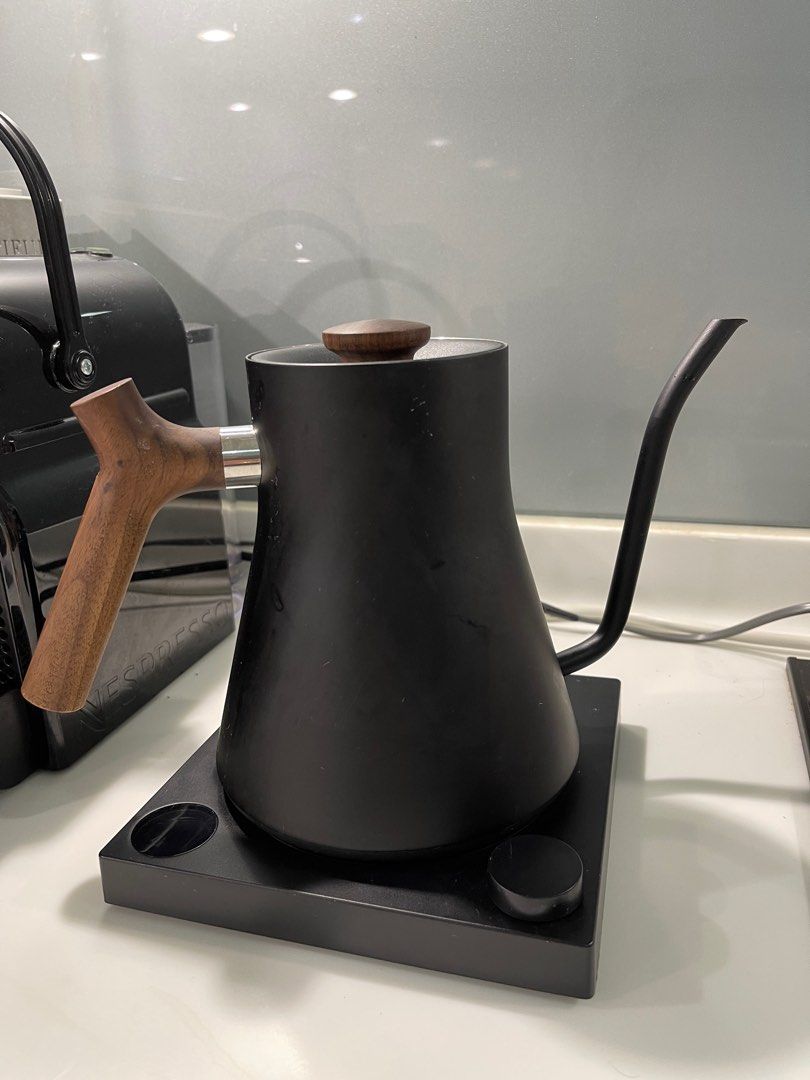 Fellow STAGG EKG Kettle Pour Over Coffee Black Walnut Handle, TV & Home ...