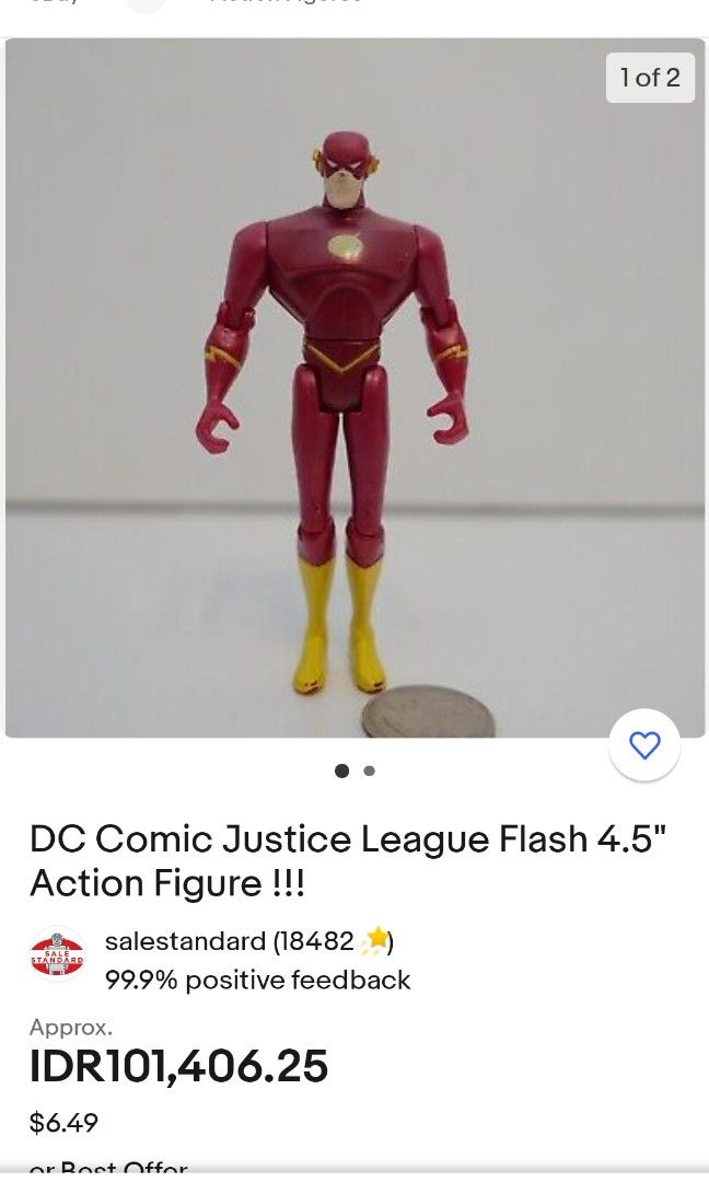 Figur vintage original flash artikulasi dc, Toys & Collectibles, Mainan ...