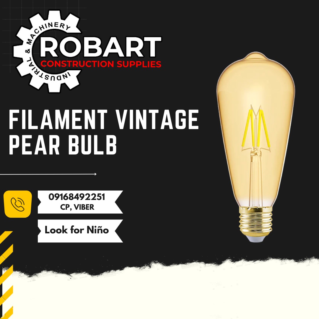 Filament Vintage Pear bulb, Commercial & Industrial, Construction Tools ...