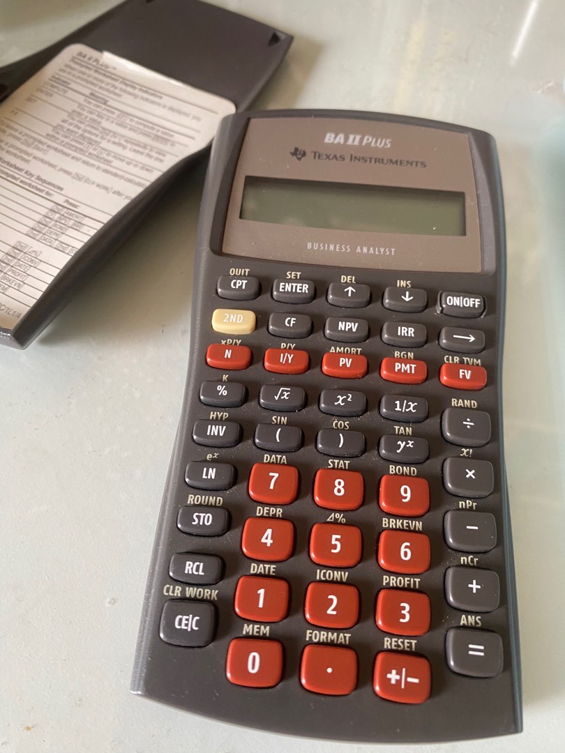 Financial Calculator Texas BA II Plus, Computers & Tech, Office ...