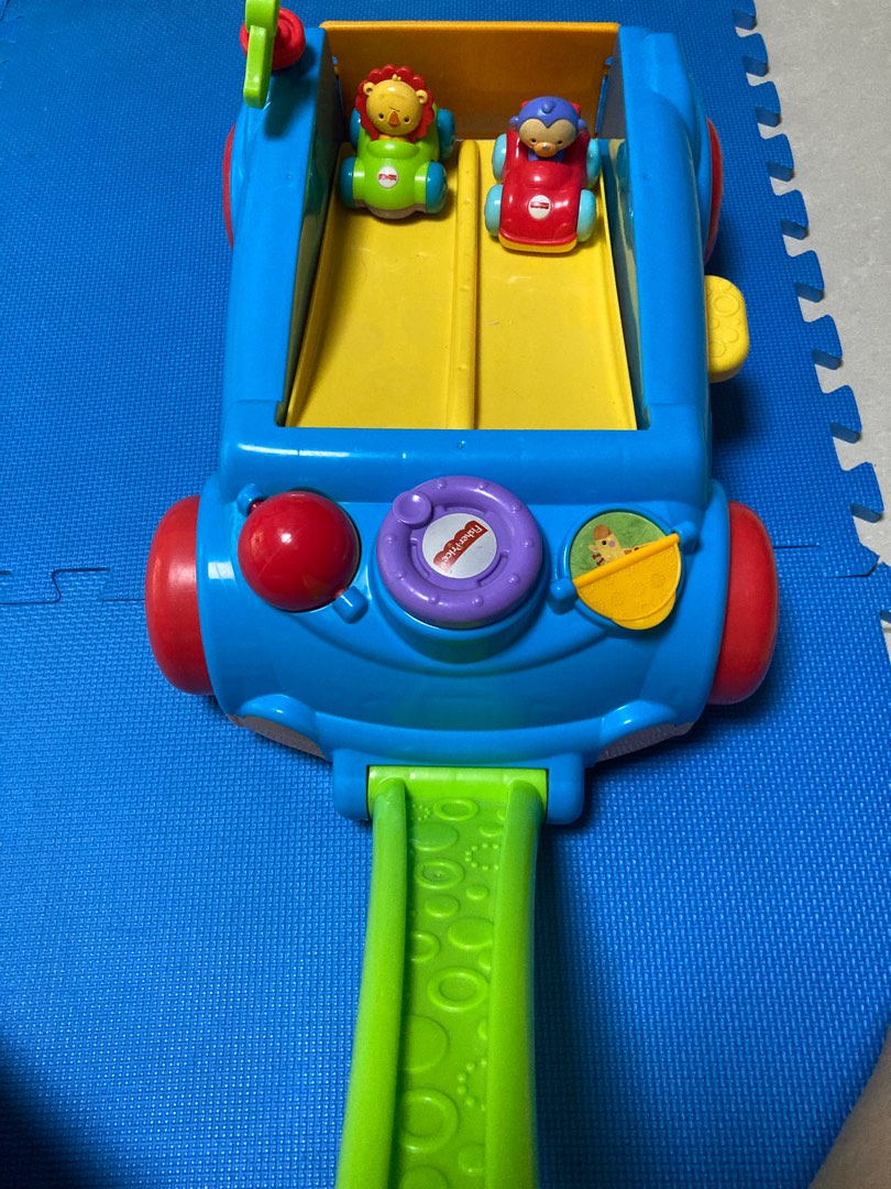 Fisher & Price Pull Along race car, Babies & Kids, Infant Playtime on ...