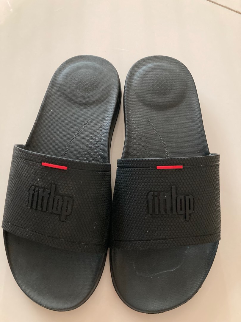 Fit Flop Slides in Black, Women's Fashion, Footwear, Slippers and ...