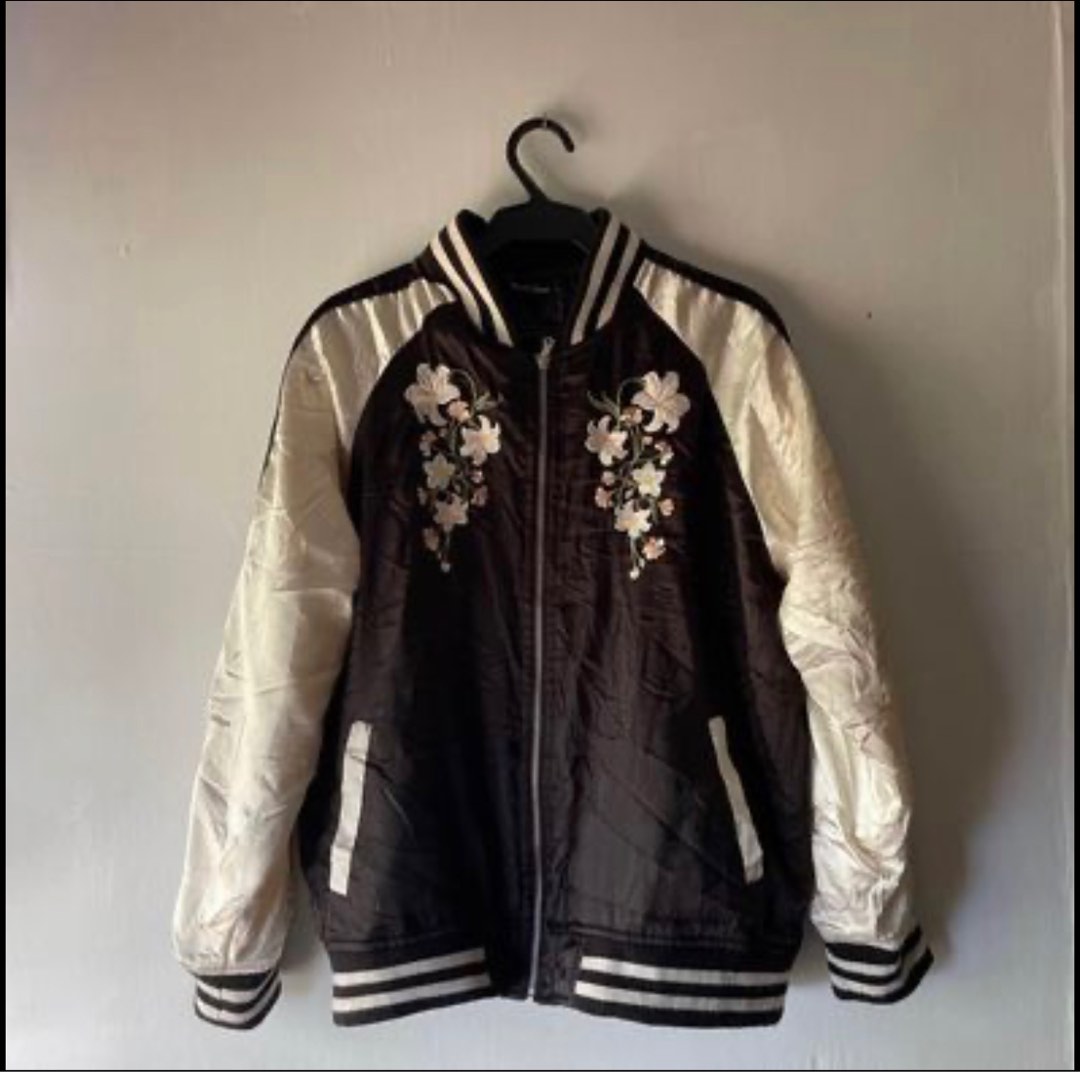 Flower Bomber, Women's Fashion, Coats, Jackets and Outerwear on Carousell