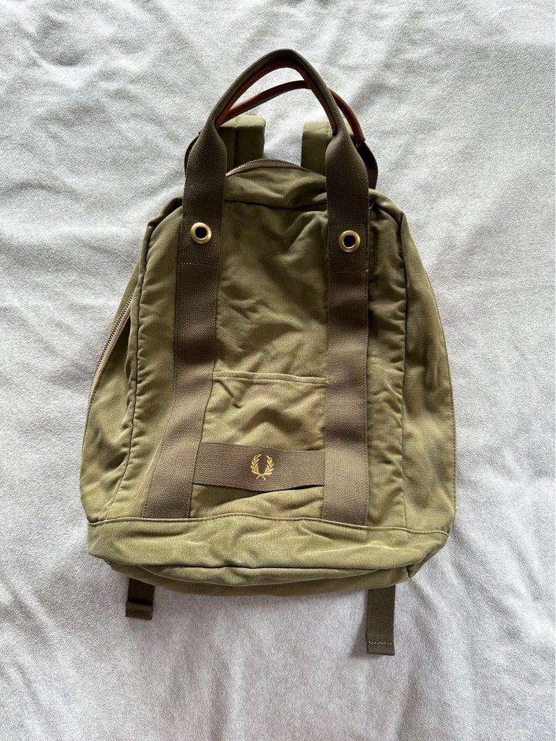 Fred Perry Backpack, Luxury, Bags & Wallets on Carousell